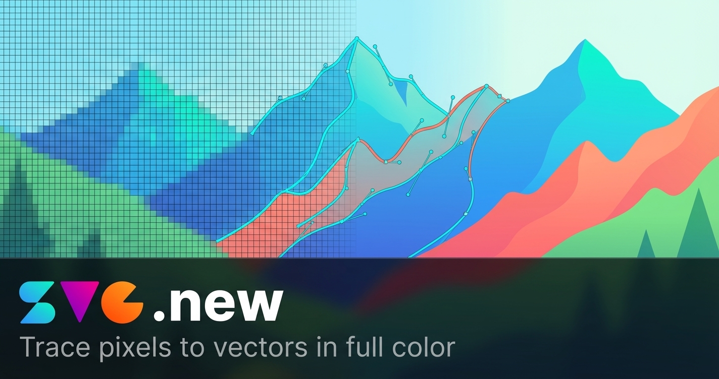 SVG.new — Trace Pixels to Vectors in Full Color